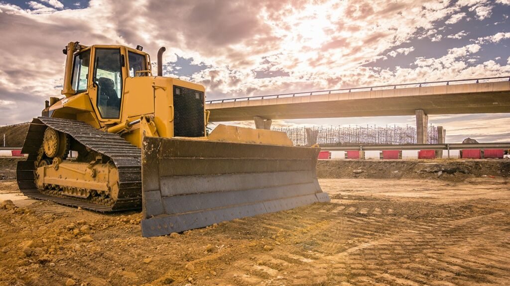 Excavadora contra topadora