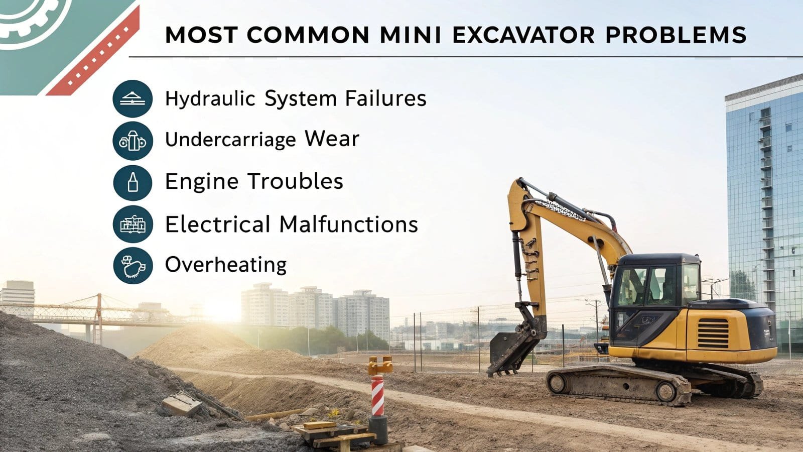 Mini Excavator Problems: What Are The Most Common Issues?