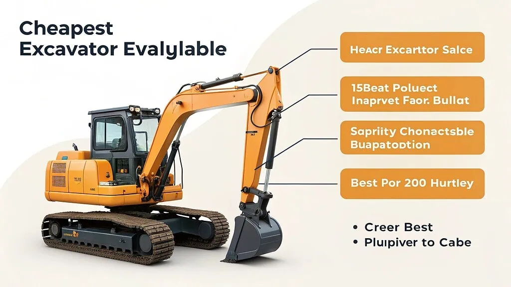 What Is The Cheapest Excavator You Can Buy? Best 7 Tips