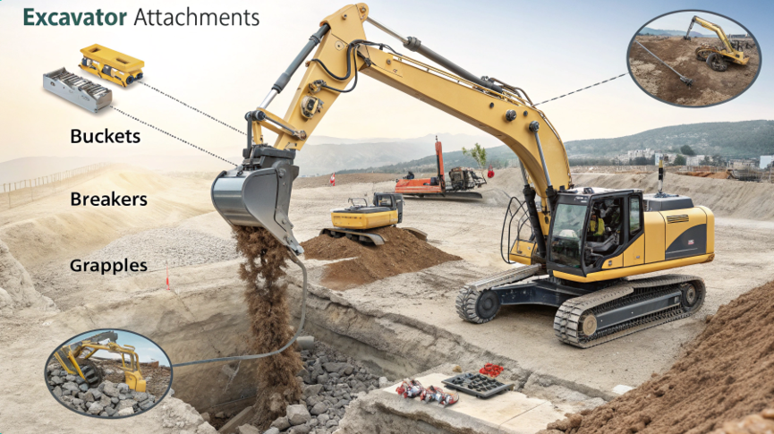 Which Types Of Excavator Attachments Useful 7 Tips